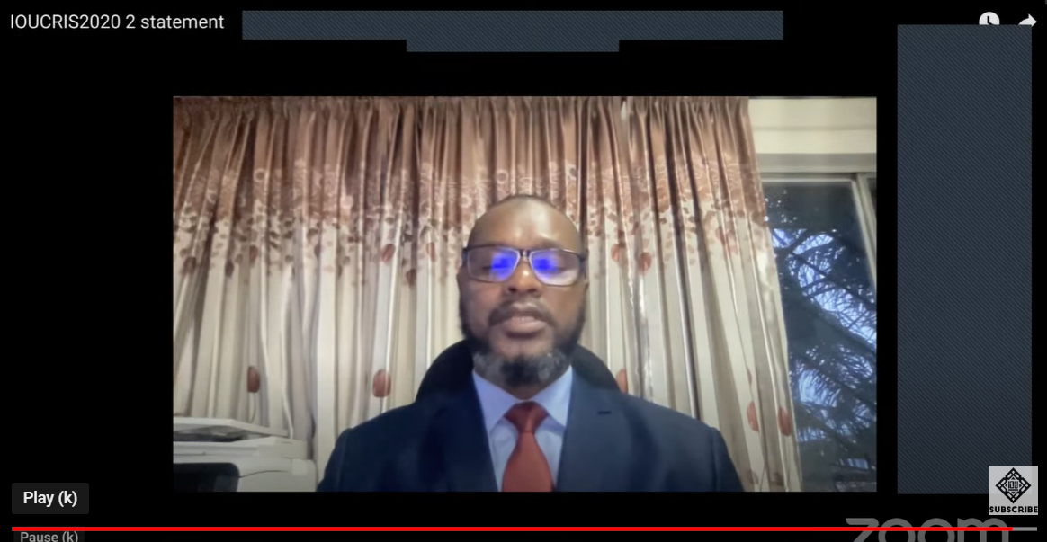 Dr Cherno Omar Barry addresses IOUCRIS, 2022 opening session ...