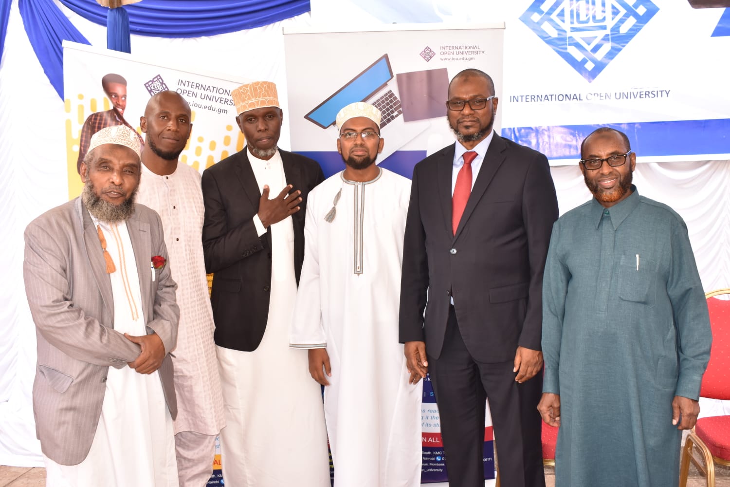 IOU VC Dr Cherno Omar Barry meets officials at the 8th Convocation ...