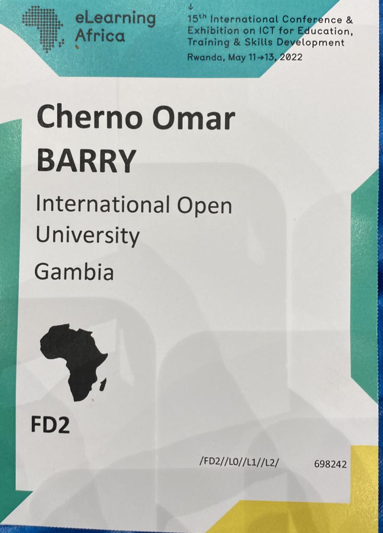IOU President Dr. Cherno Omar Barry attends e-learning Africa ...